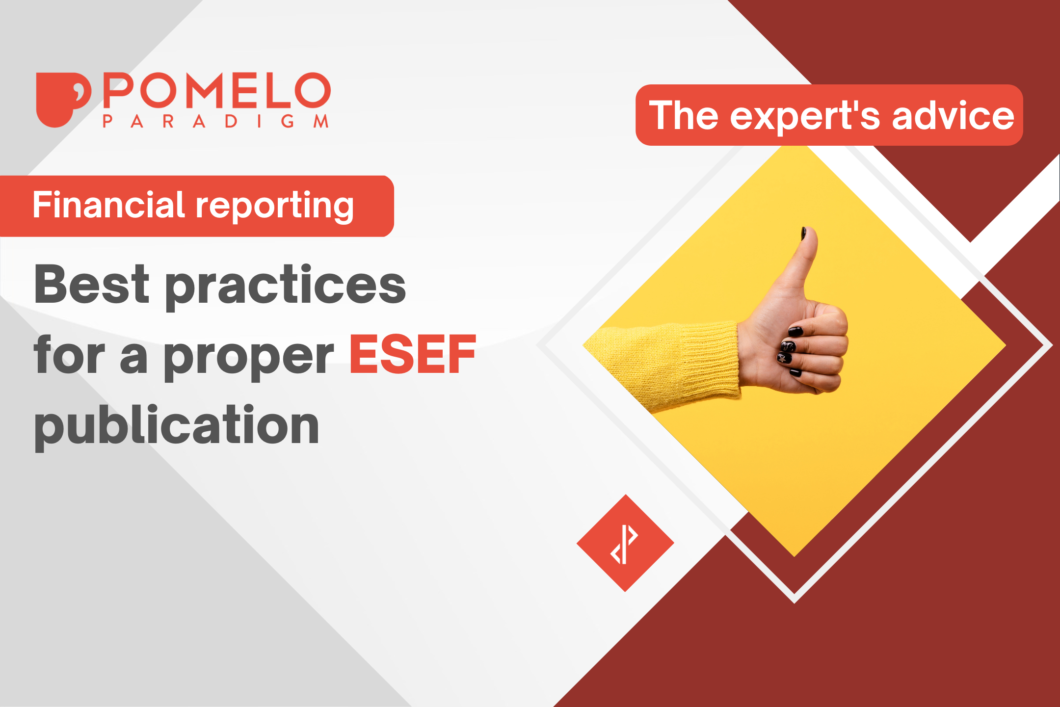 Best practices for a proper ESEF publication - Pomelo-Paradigm