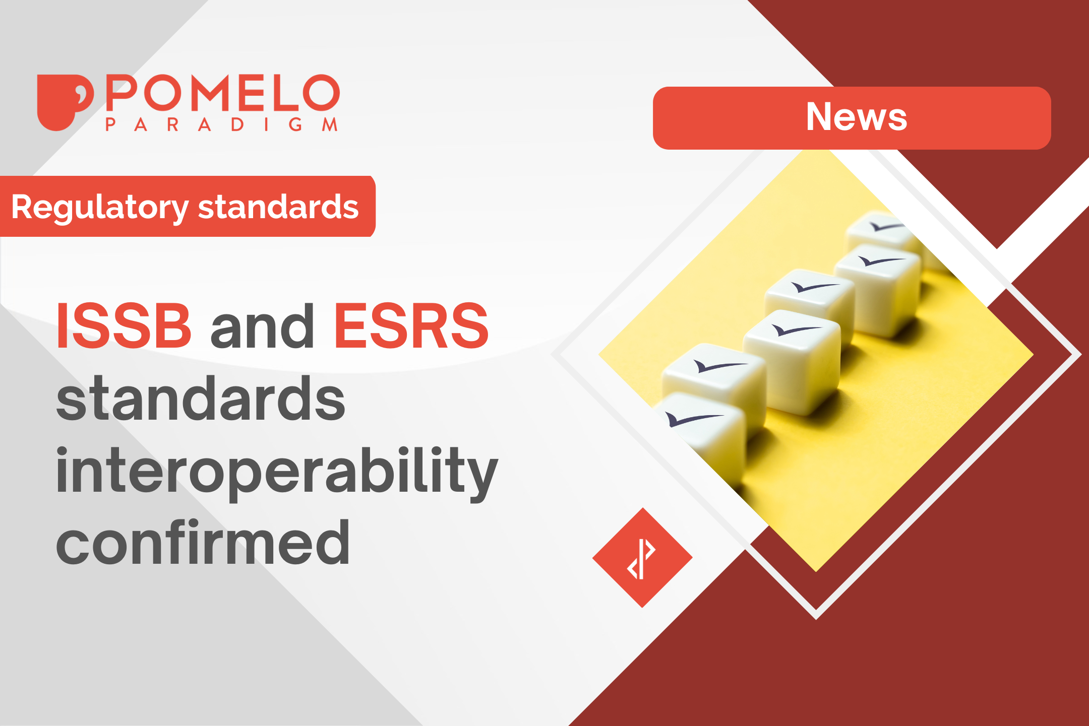 ISSB and ESRS standards interoperability confirmed - Pomelo-Paradigm ISSB and ESRS standards interoperability confirmed - Pomelo-Paradigm